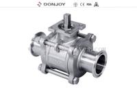 China Clamped SS304 10 Bar BPE DN100 2  Way 3pcs non retention Ball Valve for sale