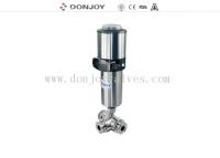 China Pnuematic three link Sanitary Ball Valve with C-TOP / Positioner DC 24V , DN50 for sale