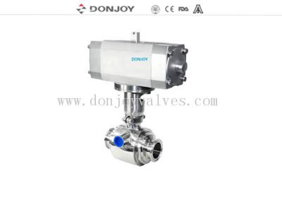 China Horizontal straight way Pnuematic  ball valve with thread Connection for sale