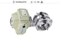 China Hygenic SS304 316L Active Output AC220V Butterfly Valves for sale
