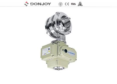 China Sanitary 4 Inch 316 Switch Type 3PC Weld Butterfly Valve for sale