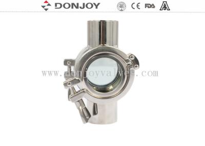 China Zero Dead Angle No Retention Sanitary Stainless Steel Sight Glass for sale