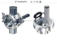 China Sus304 Sanitary Sight Glass With Ac110v Light Zero Dead Angle for sale