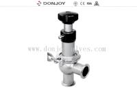 China SS316L Manual Adjustable Regulating Valves With Tri Clamp End for sale