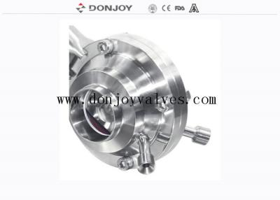 China SS304 Sanitary Butterfly Type Ball Valve With CIP Cleaning for sale