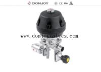 China 10 Bar Pneumatic ASME BPE Sanitary Diaphragm Valve/Multi port diaphragm valve for sale