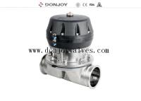 China DN100 DONJOY 2 Way Sanitary Diaphragm Valve With Tri Clamp End for sale