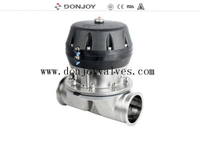 China DN100 DONJOY 2 Way Sanitary Diaphragm Valve With Tri Clamp End for sale