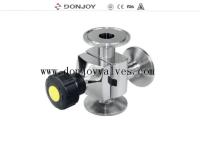 China EPDM Manual Diaphragm Valve L Type With No Dead Leg for sale