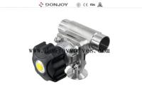 China 3Way T Type Sanitary Diaphragm Valve For Phamacy for sale