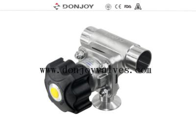 China 3Way T Type Sanitary Diaphragm Valve For Phamacy for sale