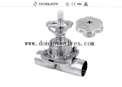 China SS316L Donjoy Phamacy Sanitary Diaphragm Valve ASME BPE Standard for sale