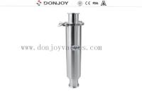 China Inline Sanitary Filter / SS316L Straight Type Strainer With Tri Clamp End for sale