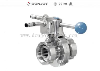 China DONJOY Sanitary EPDM Butterfly Valves With Union End For Beverge for sale