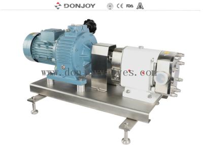 China TUL-60 Rotary Lobe Pump With Mechanical Manual Adjust Motor With Motor For Honey for sale