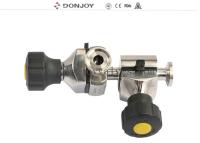 China Donjoy Multi Port 3 Way Sanitary Diaphragm Valve 1/4 Inch for sale