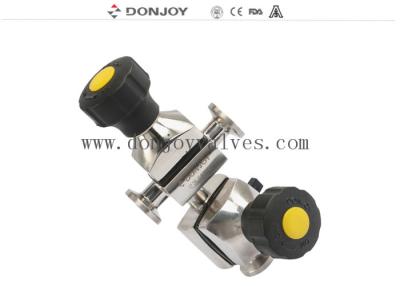 China SS316L DN8 DONJOY 3way Sanitary Diaphragm Valve for sale