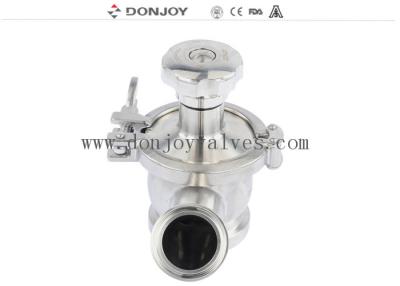 China SS316 Tri Clamp Sanitary Radial Tank Bottom Valve Pneumatic With PTFE Seal for sale