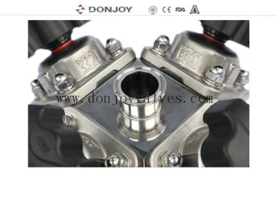 China 54A Type Multiport Stainless Steel Diaphragm Valve With Plastic Handle Pneumatic for sale