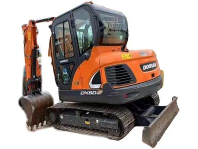 China Mini Flexible Backhoe Used Dooshan Excavator DX60 Construction Machinery for sale