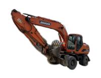 China High Efficiency Engine 20 Tons Wheeled Excavator Doosan 210W-7 for sale