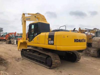 China PC220-7 Used Komatsu Excavator With Swing Speed 11.7rpm And Total Transportation Height 3015mm for sale