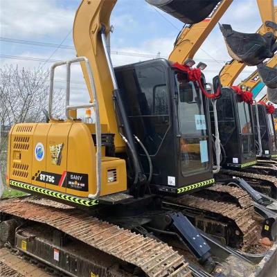 China 75c Pro Used Sany Excavator Boost Efficiency With 56kN Bucket Digging Force for sale