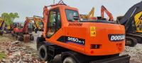 China Used Hydraulic Drive Doosan Wheeled Excavator DH150W-7 For Construction Projects for sale