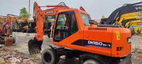 China Used Hydraulic Drive Doosan Wheeled Excavator DH150W-7 For Construction Projects for sale