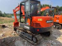 China Hydraulic Mini Used Doosan DH55 Crawler Excavator 5TON Backhoe Model With Big Bucket Capacity for sale