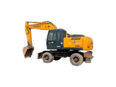 China Pre Owned Hyundai 210W-7 Excavator With 115000W Power And 6060 Mm Digging Radius for sale