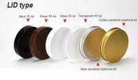 China Cosmetic Transparent PET Plastic 300g Cream Jar With Black Lid for sale