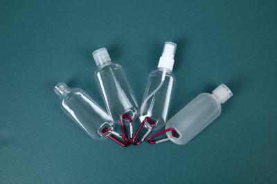 China PET transparent travel kit spray bottle With Keychain,Cheap Price Beauty Kit Pet Cosmetic Bottle Set Travel Kits for sale