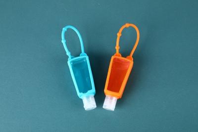 China PET plastic free hand washing bottle/liquid bottle/ hand sanitizer bottle with silicone holder,hand sanitizer plastic for sale