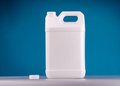 China 5L Liquid Detergent Plastic Bottle For Laundry Car Washing Kitchen With Ripped Lined Caps for sale