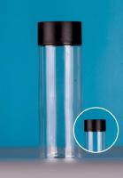 China 360Ml Empty Plastic Juice Bottles with Lids –  Cylinder Drink Containers - Great for Storing Homemade Juices, Water for sale