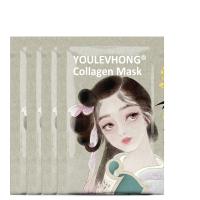China Hydrating Collagen Face Mask Sheet for All Skin Types Unscented and Nourishing for sale
