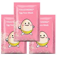 China Paraben Free Individual Pack Egg Face Sheet Mask for All Skin Types for sale