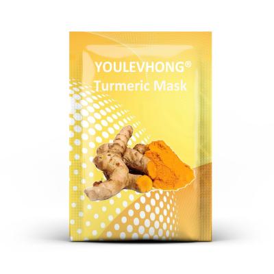 China GMP Certified Unisex YOULEVHONG Turmeric Brightening Facial Mask for All Skin Types for sale