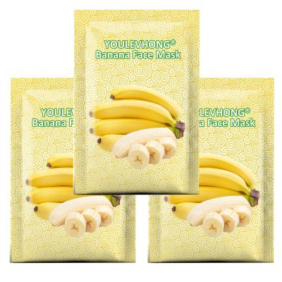 China Light Banana Scent Sheet Mask For All Skin Types Men And Women ISO FDA GMP Certified for sale