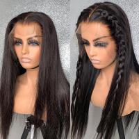 China 100g Density Wigs Real Human Hair Extension 180%  Straight Hair Long for sale