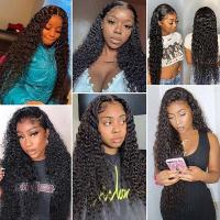 China Human Hair Extension Wig For Styling Long Curly Human hair Lace Front Wigs for sale