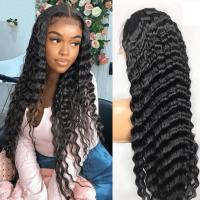 China Human Hair Extensions for Long Lasting Style Deep Curly Frontal Wig for sale