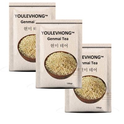 China YOULEVHONG Organic Brown Rice Green Tea Premium Genmai Tea Beauty Natural Herbal Detox Tea for sale