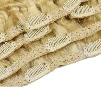 China Human Hair Extension With Swiss/French Lace New Clip Hair Band 613 for sale
