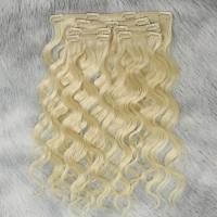 China 8A-10A Grade Swiss French Lace Wig Extensions 16 Inch Clip In Extensions 613 for sale