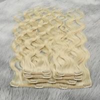 China 8A-10A Grade Swiss French Lace Wig Extensions 16 Inch Clip In Extensions 613 for sale