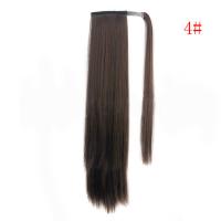 China Easy Maintenance Human Hair Extensions Long Human Hair Velcro Ponytail for sale