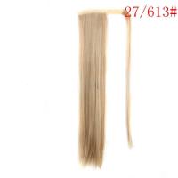 China Easy Maintenance Human Hair Extensions Long Human Hair Velcro Ponytail for sale