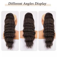China Body Wave Drawstring Ponytail Real Human Hair Extension - Hair Wig Pieces Easy Maintain for sale